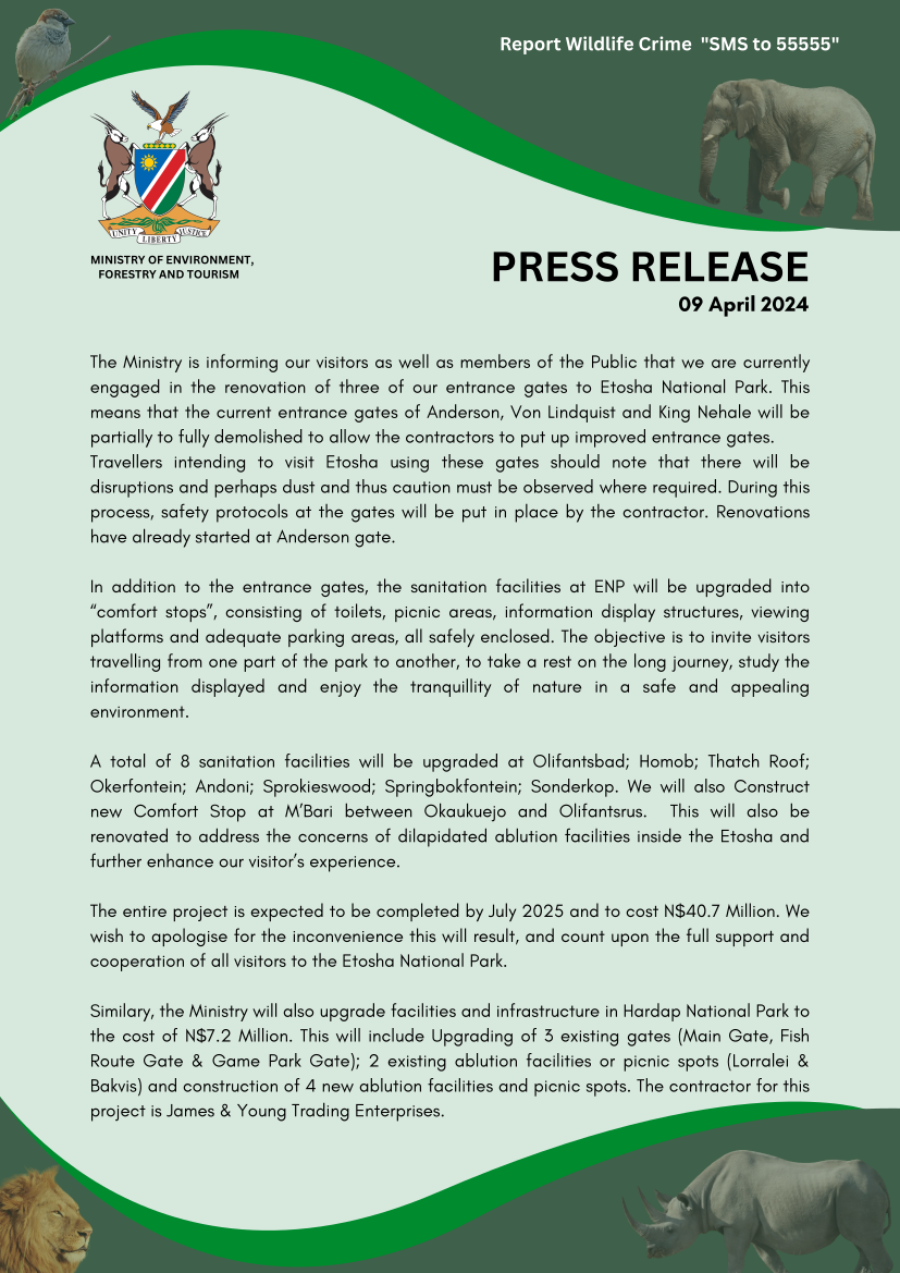 Etosha Gates Renovation